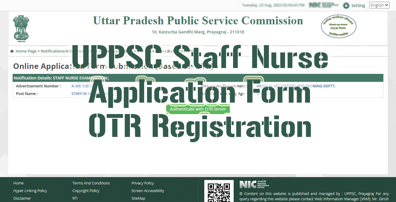 UPPSC Staff Nurse Application Form 2023 Last Date - UPPSC OTR ... UPPSC Staff Nurse Application Form 2023 Last Date - UPPSC OTR ...